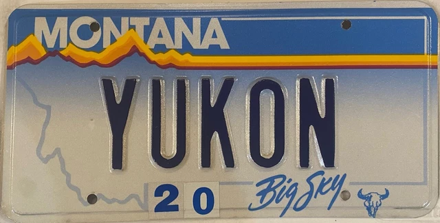 VANITY YUKON TERRITORY license plate Canada Whitehorse Yukoner River ...