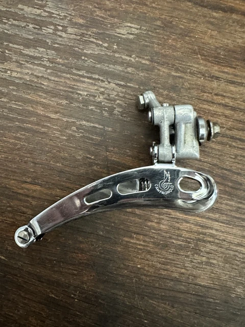 Vintage Campagnolo Nuovo Record Front Derailleur Braze On Mount Made In