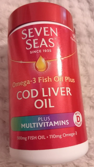 SEVEN SEAS OMEGA-3 Fish Oil Plus Cod Liver Oil And Multivitamins - 90 ...