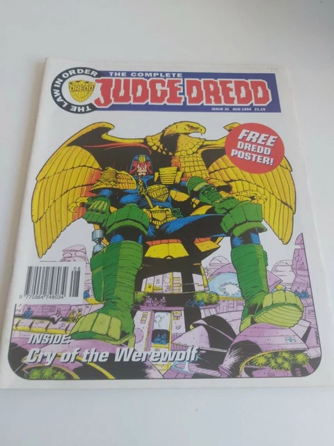 THE LAW IN Order The Complete Judge Dredd Issue 31 Aug 1994 EUR 3,49 ...