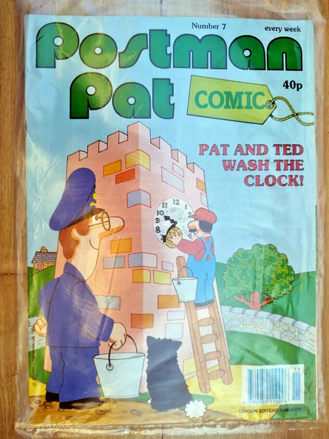 VINTAGE RETRO POSTMAN Pat Weekly Comic Issue 7 1990 Pat n Ted Wash the ...