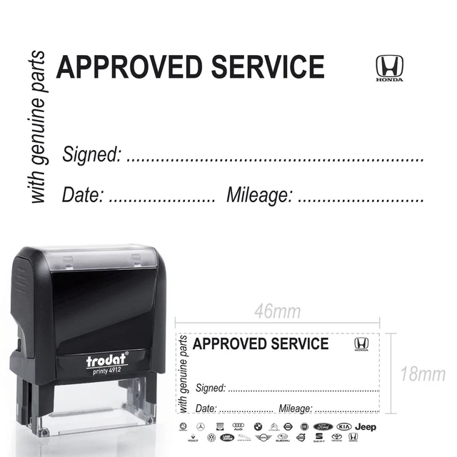 HONDA STAMP GARAGE Service Maintenance Stamp Approved Service History £ ...