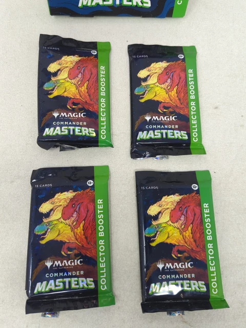 MAGIC: THE GATHERING Commander Masters Collector Booster Box - 4 Packs ...