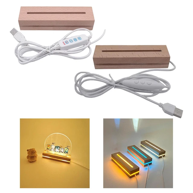 LED LIGHTS DISPLAY Base DIY with USB Cable Artistic Lights Display ...