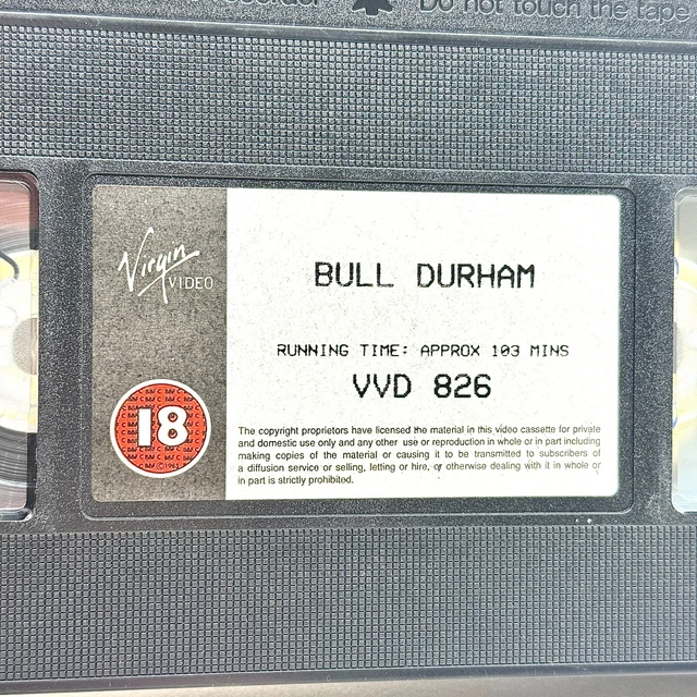 VINTAGE BULL DURHAM VHS Video Cassette Film Movie £19.98 - PicClick UK