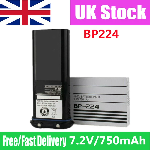 FOR ICOM BP-224 750mAh Battery Pack for IC-M2A IC-M2 IC-GM1600 IC-M32 ...