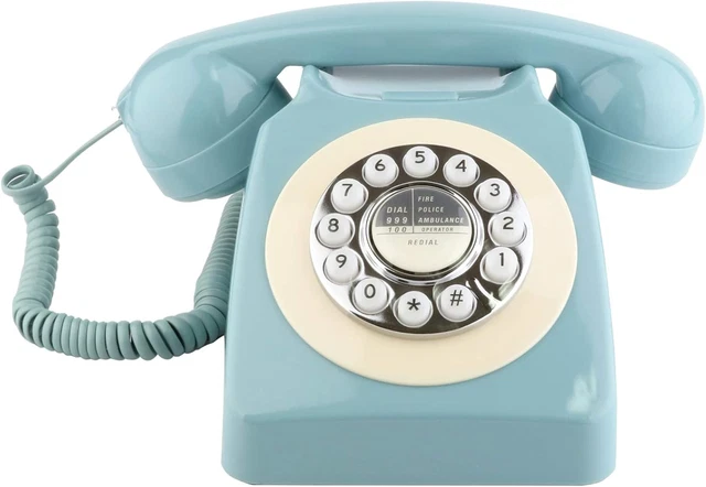 RETRO LANDLINE TELEPHONE Classic Vintage Corded Phone Old Fashioned ...