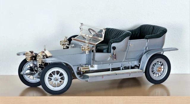 1907 ROLLS-ROYCE SILVER Ghost 1:12 Scale Model Car by The Franklin Mint ...
