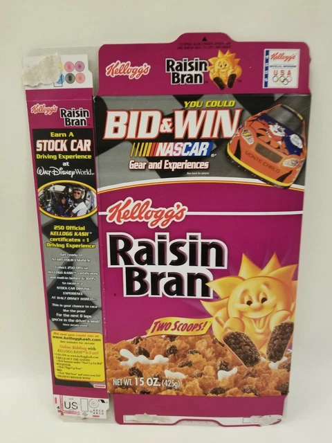 2004 KELLOGG'S FROSTED Flakes Empty Cereal Box NASCAR Gear ...