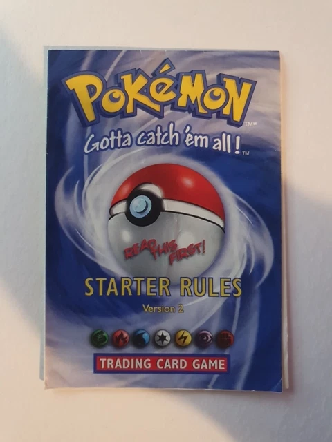 POKEMON TRADING CARD Game WOTC Starter Rules Version 2 £1.99 - PicClick UK