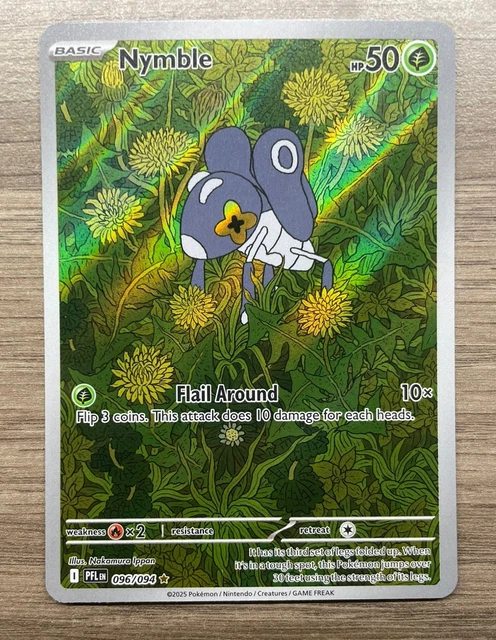 POKEMON TCG - Phantasmal Flames - IR Full Art - Nymble - 96/94 - Pack ...