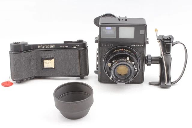 [EXC+5] MAMIYA PRESS Super 23 + Sekor 100mm F3.5 Lens 6x9 Film Back ...