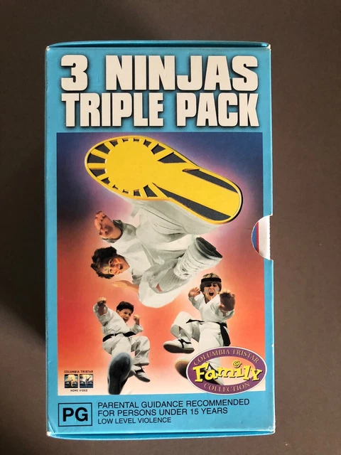 3 NINJAS VHS triple pack, Knuckle Up, Kickback & High Noon at Mega ...
