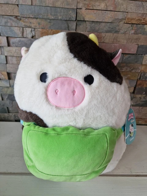 FUZZA MALLOWS CONNOR Cow Plush Toy Soft Cuddly Stuffed Animal £13.95 ...