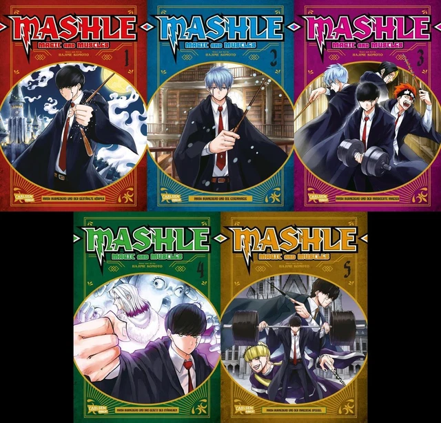 HAJIME KOMOTO MASHLE: Magic and Muscles Band 1-5 plus 1 exklusives ...
