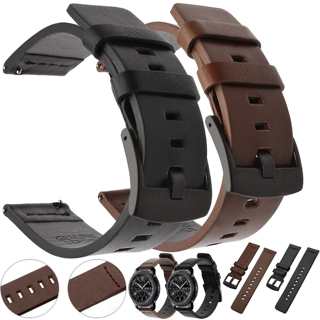 20MM /22MM UNIVERSAL Leder Armband Smart Watch Strap Klassisch ...