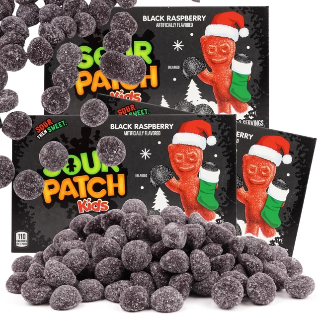 HOLIDAY SOUR PATCH Kids Coal Theatre Box, Shareable Size Gummy Candy ...