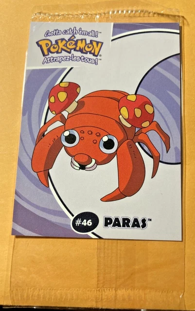 PARAS # 46 2000 Danone Pokemon Stadium Pokemon Card Sealed Nm - No- 10 ...