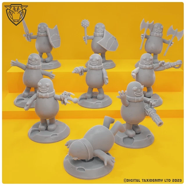 MINIATURES DE TABLE Mr Blobby wargaming Crinkley Bottom MDN Stargrave ...