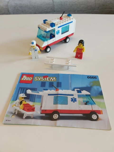 LEGO 6666 AMBULANCE/ Krankenwagen mit Bauanleitung (Classic Town, City ...