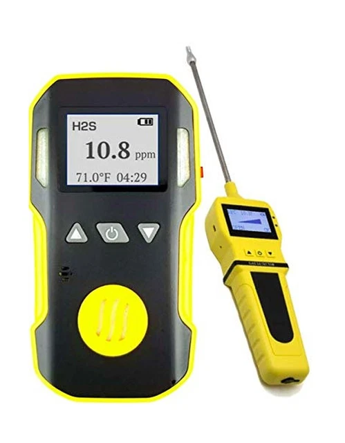 HYDROGEN SULFIDE H2S Detector & Analyzer + Pump with Probe by Forensics ...