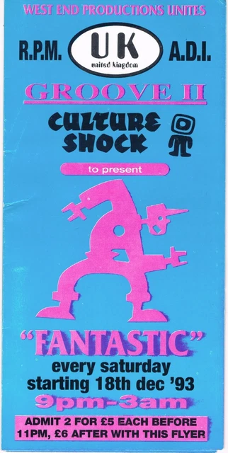 ADI ECLIPSE RPM Rave Flyer A5 18/12/93 Royaume-Uni Ipswich Suffolk ...