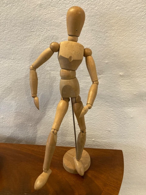 ARTISTS WOODEN JOINTED mannequin for life drawing - good condition £5. ...