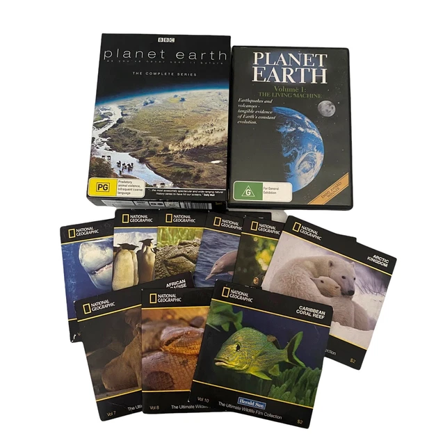 PLANET EARTH & National Geographic DVDs Bundle Lot Wildlife And Nature ...