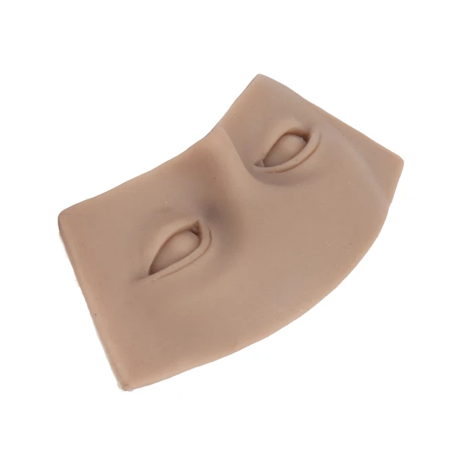 (DARK SKIN COLOR)SILICONE Makeup Face 3D Elastic Reusable Authentic ...