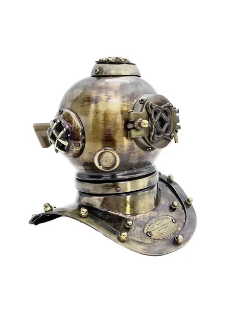 CASQUE DE PLONGÉE marine sous-marine casque de plongée en laiton casque ...