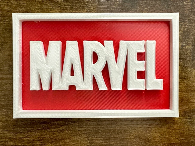 MARVEL COMICS 3D printed Comic Logo Art £12.36 - PicClick UK