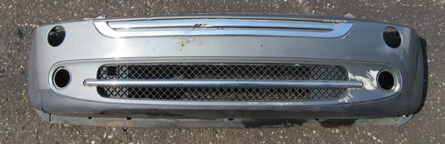 GENUINE MINI FRONT Bumper (Dark Silver) Cooper / One R50 R52 (LCI) 2004 ...