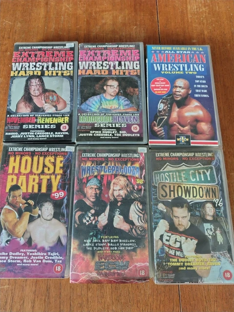 ECW VHS UK Video Tapes Official Extreme Championship Wrestling/ Wc/Cw £ ...