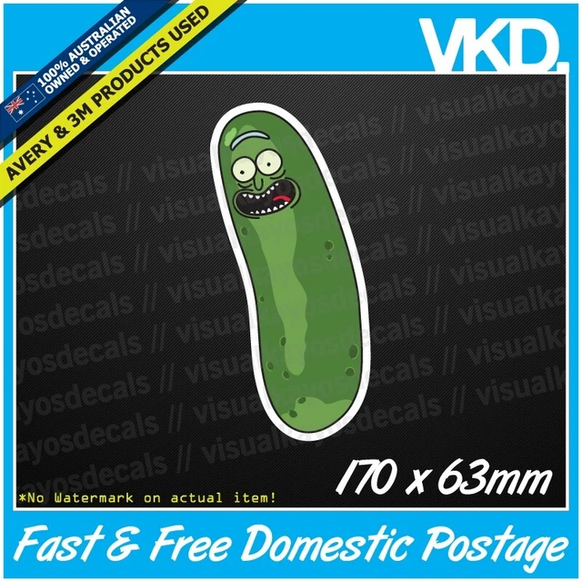 PICKLE RICK STICKER/ Decal - Dab Funny Meme Rick & Morty Plumbus Drift ...