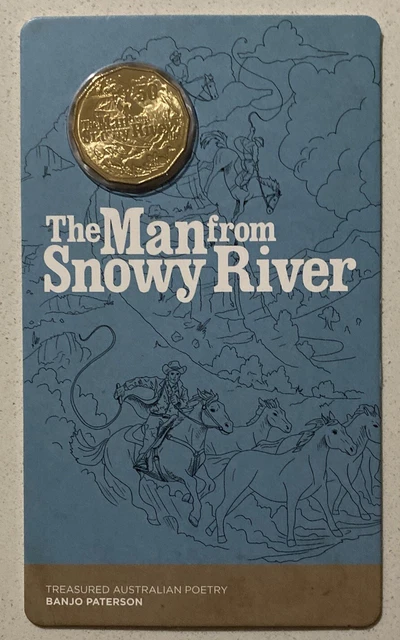 2020 BANJO PATERSON - The Man From Snowy River 50c Uncirculated Coin In ...