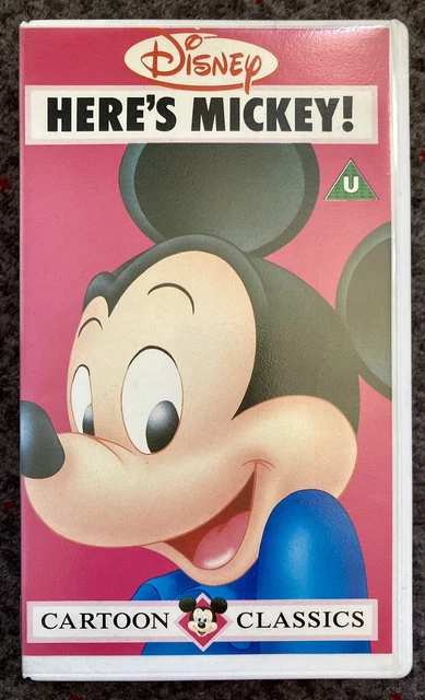 VINTAGE RARE WALT Disney VHS - Cartoon Classics #1 - Here’s Mickey ...