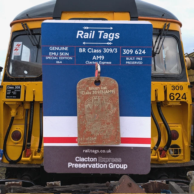 RAIL TAGS: CLASS 309 624 In British Rail Maroon - Genuine Carriage Skin ...