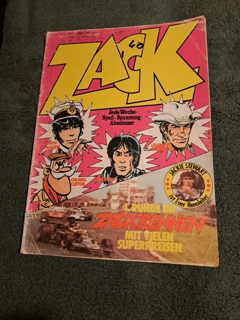 ZACK COMIC 1974 numero 9 con Percy (colonnello) Clifton + pubblicità ...