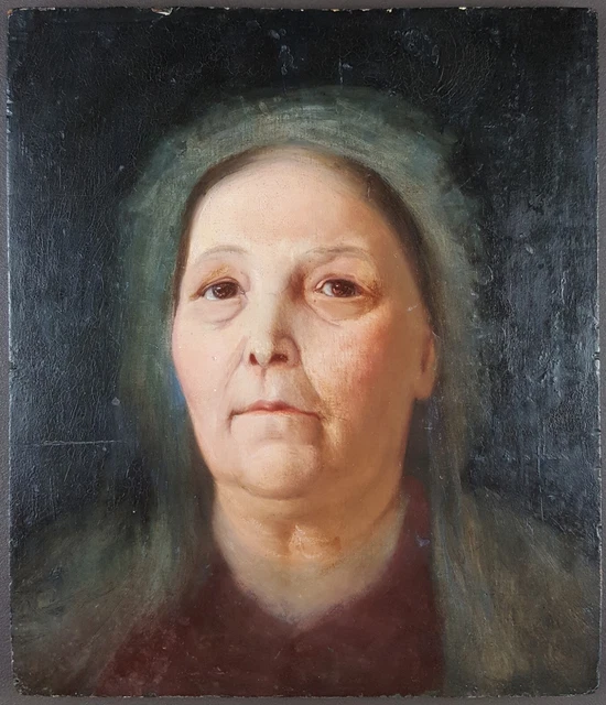 ANCIEN TABLEAU &PORTRAIT de Femme ANCIEN TABLEAU &PORTRAIT de Femme