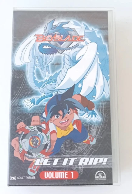 BEYBLADE VOLUME 1 'Let It Rip' VHS Video Tape 3 Episodes Vintage Anime ...