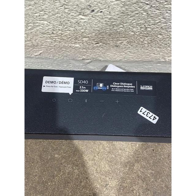 SONY SA-SD40 SOUNDBAR Bluetooth Dolby Audio for HT-SD40 Speaker System ...