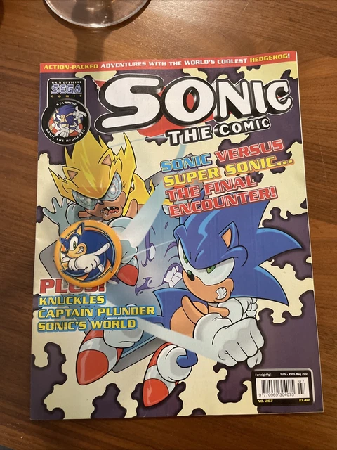 SONIC THE COMIC Fleetway Issue 207 Free Rare Gift £19.95 - PicClick UK