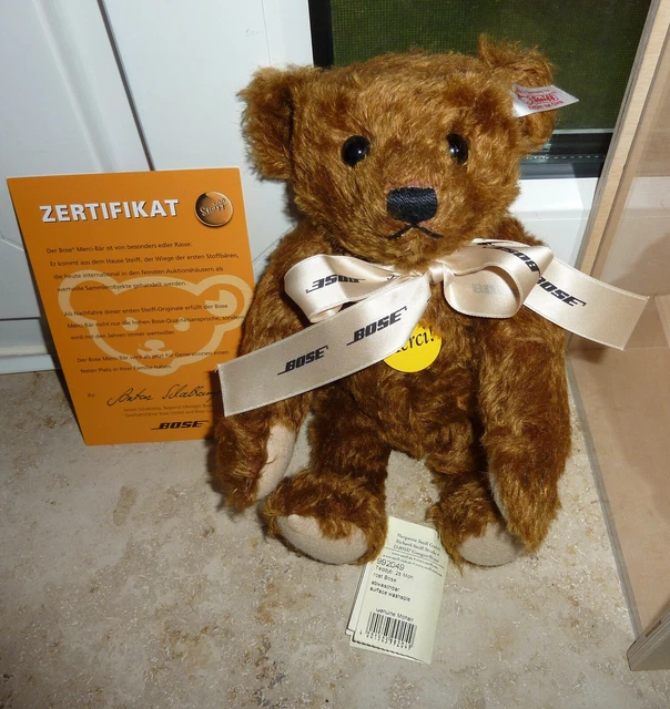 STEIFF BOSE MERCI Teddybär mit Holzkiste und Zertifikat EUR 49,00 ...