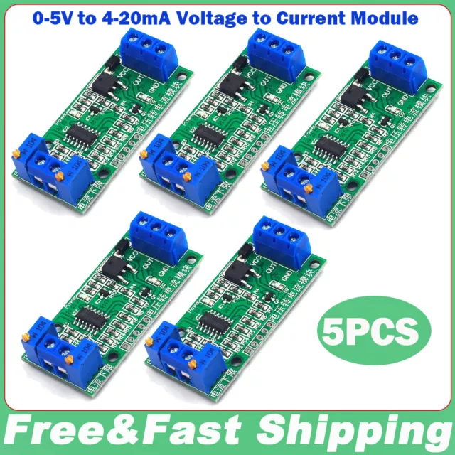 5 VOLTAGE TO Current Transmitter Signal Conversion Module 0~5V 3.3V 5V ...