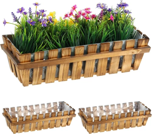 Blumenkasten Fensterbank Holz