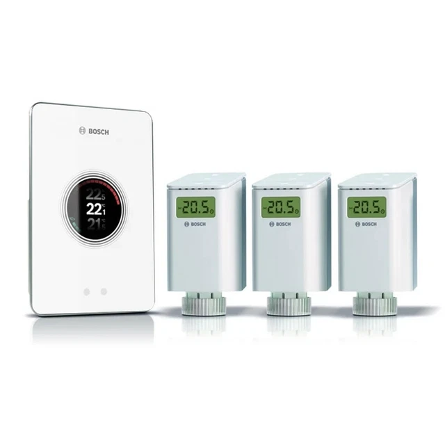 WORCESTER BOSCH EASYCONTROL Smart Thermostat White & Smart Radiator ...