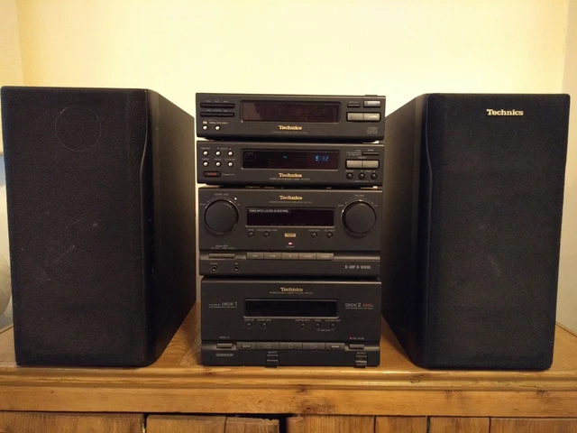 TECHNICS CD SYSTEM Stereo SC-CH7 Black Preowned Complete in full ...