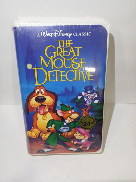 THE GREAT MOUSE Detective VHS Walt Disney Classic Sealed 1986 Animated ...