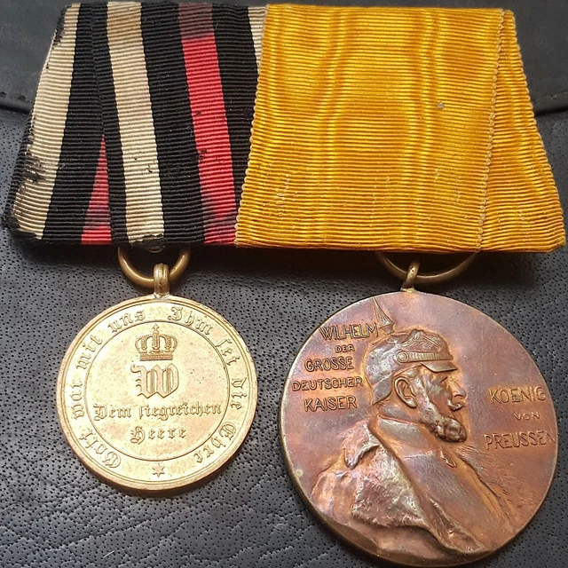 MEDAL GERMAN WW1 - Group of 3 - Iron Cross 2nd Class / Sachsen /Cross ...