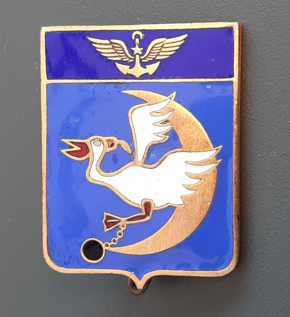 ESCADRILLE 5 S Karouba 1960 Insigne Aéronavale ORIGINAL Badge Marine ...